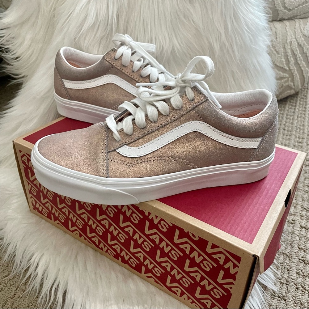 Vans Old Skool Sneakers - Rose Gold Shimmer - Gem